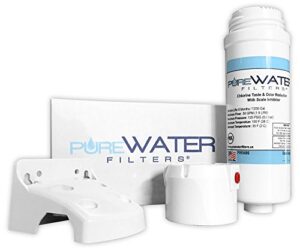 water filter kit compatible with keurig b150, k150, b155, k155, k2500, k3000, b3000, b3000se, k3500, k4000 (filter, housing head, mounting bracket with screws) by purewater filters