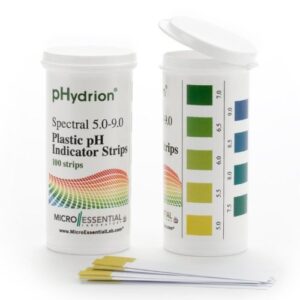 micro essential lab 9400 plastic ph test strips, 5.0 - 9.0 ph