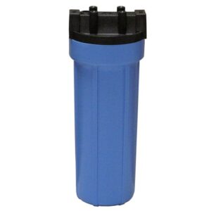 pentek 158006 10" slim line water filter housing 3/8 blue sump no pr