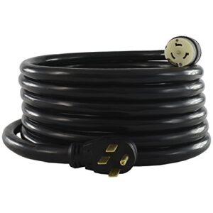 conntek 1450ss2-15 50 amp temp power generator cord, 15 feet, black