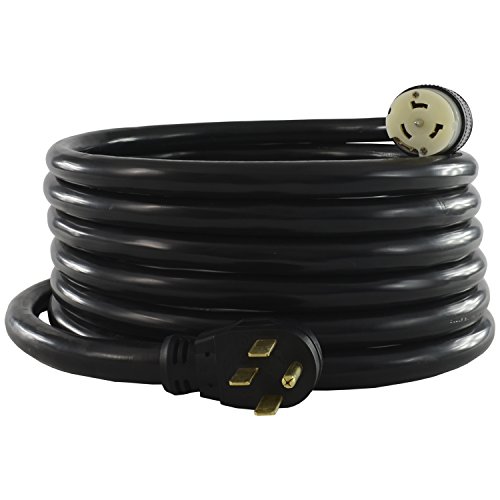 Conntek 1450SS2-15 50 Amp Temp Power Generator Cord, 15 Feet, Black