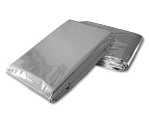 emergency mylar blanket 52" x 84" - pack of 12 blankets