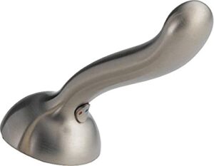 delta faucet rp46748ss single metal lever handle with button and set screw, stainless