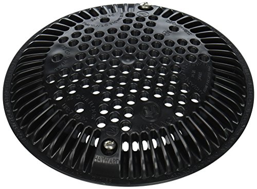 Hayward WGX1048EBLK 8-Inch Black Suction Outlet Cover Replacement for Hayward Drain Cover and Frame