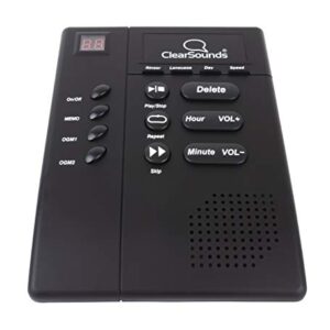 ClearSounds ANS3000 Amplified Answering Machine for Analog Telephones Landline with Up to 30dB Amplification