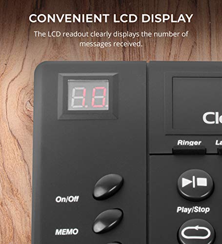 ClearSounds ANS3000 Amplified Answering Machine for Analog Telephones Landline with Up to 30dB Amplification