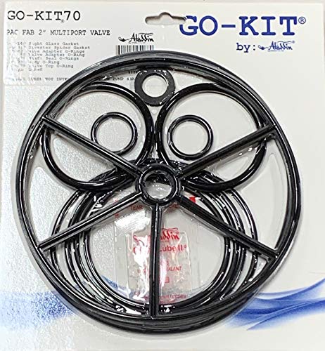 Pac Fab Multiport Valve 2 Gasket & O-Ring Kit Go-Kit 70 with Small Package of Magic Lube