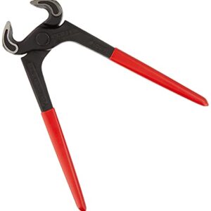 KNIPEX Tools - Carpenters' End Cutting Pliers (5001210),Grips Plastic Coated, Red,210 millimeters