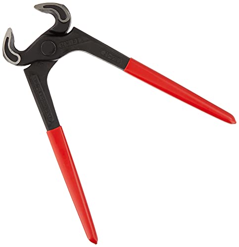 KNIPEX Tools - Carpenters' End Cutting Pliers (5001210),Grips Plastic Coated, Red,210 millimeters