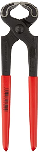 KNIPEX Tools - Carpenters' End Cutting Pliers (5001210),Grips Plastic Coated, Red,210 millimeters