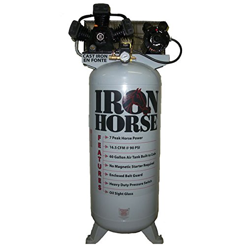 Iron Horse IHD7160V1 60-Gallon 150 PSI Max Electric Compressor