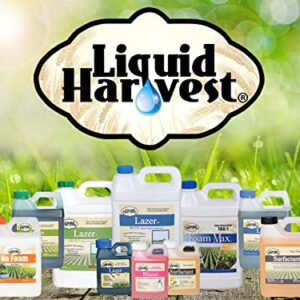 Liquid Harvest Lazer Green Concentrated Spray Pattern Indicator - 1 Quart (32 Ounces) - Perfect Weed Dye, Fertilizer Marking Dye, Turf and Herbicide Marker