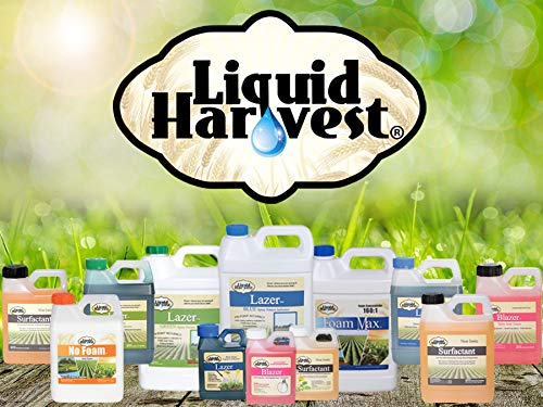 Liquid Harvest Lazer Green Concentrated Spray Pattern Indicator - 1 Quart (32 Ounces) - Perfect Weed Dye, Fertilizer Marking Dye, Turf and Herbicide Marker