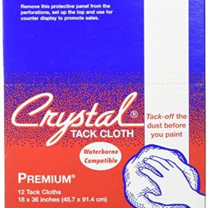 Premium Tack Cloths, Bond Crystal Brand 18" x 36" 12 Cloths Per Box