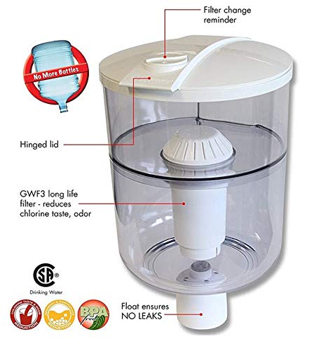 Vitapur GWF8 Water Filtration System For Top-load Water Dispensers , White