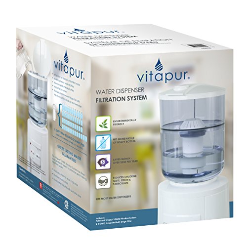 Vitapur GWF8 Water Filtration System For Top-load Water Dispensers , White