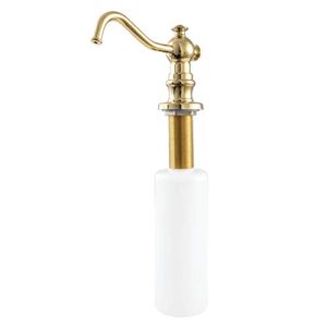 kingston brass sd7602 vintage soap dispenser, polished brass, 11-13/16"l