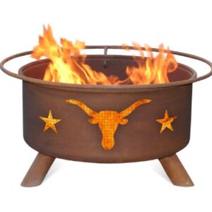 Patina F202 Texas Longhorn Fire Pit