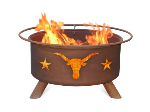 Patina F202 Texas Longhorn Fire Pit