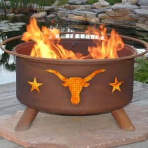 Patina F202 Texas Longhorn Fire Pit