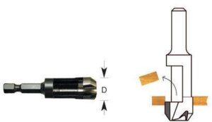 timberline - plug cutter 5/8" diametermetereter (608-256)