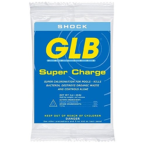 GLB Pool and Spa Products GLB71428A Calcium-Hypochlorite Super Charge Shock, 1 lb