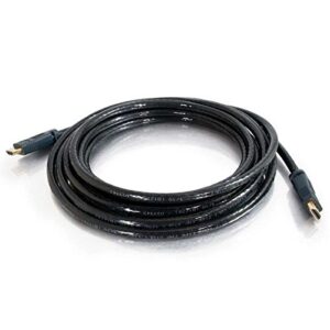 Legrand - C2G Plenum Rated Ethernet Cable, Plenum Rated HDMI Cable, HDMI Cable, HDMI Cable 25 ft, Black High Speed Ethernet Cable, 1 Count, C2G 41191