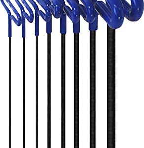 EKLIND 55198 Cushion Grip Hex T-Key allen wrench - 8pc set Metric MM sizes 2-10 (9In shaft)