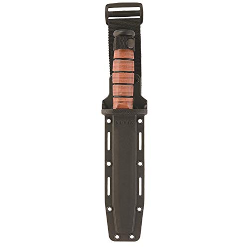 Ka-Bar 1216 Full-Size Black Glass-Filled Nylon Sheath fits 7" Blades