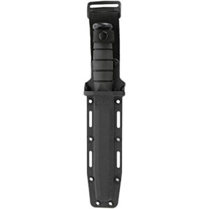 ka-bar 1216 full-size black glass-filled nylon sheath fits 7" blades