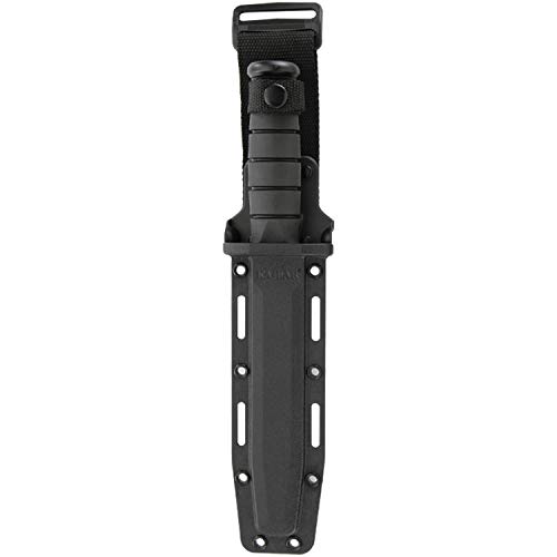 Ka-Bar 1216 Full-Size Black Glass-Filled Nylon Sheath fits 7" Blades