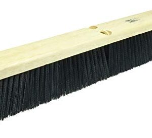 Weiler 42037 24" Block Size, Black Polypropylene Fill, Medium Sweep Floor Brush