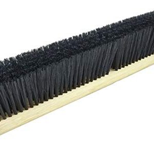 Weiler 42037 24" Block Size, Black Polypropylene Fill, Medium Sweep Floor Brush