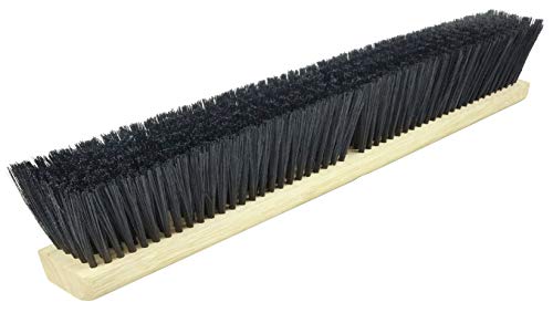 Weiler 42037 24" Block Size, Black Polypropylene Fill, Medium Sweep Floor Brush