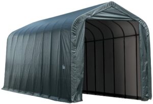 shelterlogic garage 16 x 40 x 16 peak standard green