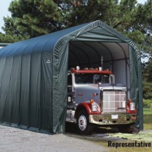 ShelterLogic Garage 16 x 40 x 16 Peak Standard Green