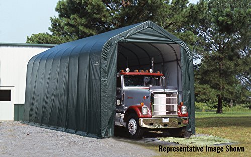 ShelterLogic Garage 16 x 40 x 16 Peak Standard Green