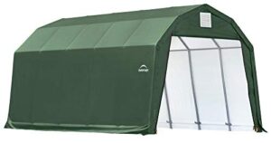 shelterlogic 90254 green 12'x28'x11' barn shelter