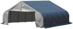 shelterlogic 80001 grey 18'x24'x9' peak style shelter