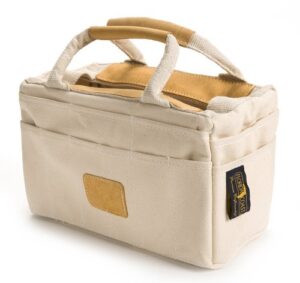 florida coast rb 15002 leather trim tool tote natural cotton