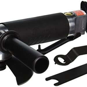 Ingersoll Rand 422G Edge Series 5" Air Angle Grinder, Powerful 1.0 HP Motor, Locking Lever with Tease Throttle, Front Exhaust, Anti Vibration Hand Grip, Black