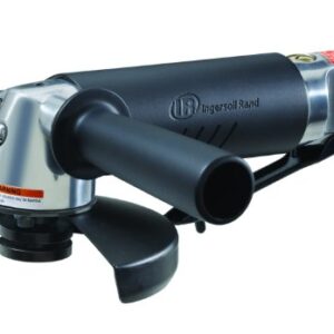 Ingersoll Rand 422G Edge Series 5" Air Angle Grinder, Powerful 1.0 HP Motor, Locking Lever with Tease Throttle, Front Exhaust, Anti Vibration Hand Grip, Black