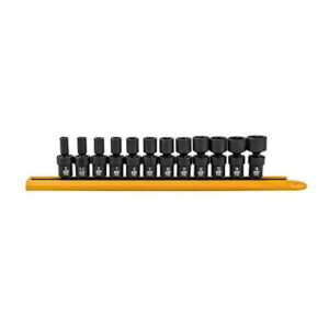 gearwrench 12 pc. 1/4" drive 6 pt. standard universal impact socket set, metric - 84905