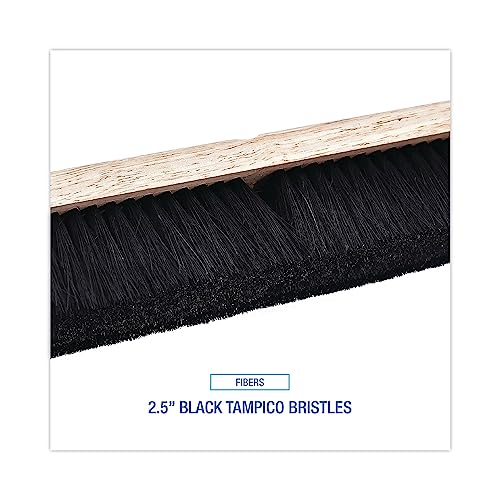 Proline Brushes BRU 20236 36" Hardwood Block Black Tampico Push Broom