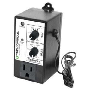 titan controls day/night temperature controller, single outlet, 120v - zephyr 1