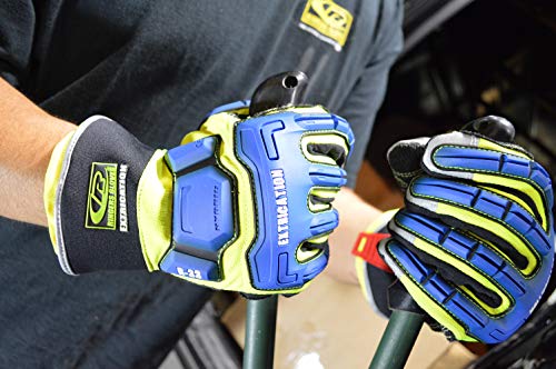 Ringers Gloves R-33 Extrication Gloves, Cut-Resistant Gloves with Durable Grip, Large