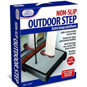 North American Health Wellness Mobility Step, Large, Measures 19 1/4" Long x 15 1/2" Wide x 4" High