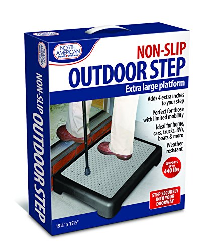 North American Health Wellness Mobility Step, Large, Measures 19 1/4" Long x 15 1/2" Wide x 4" High