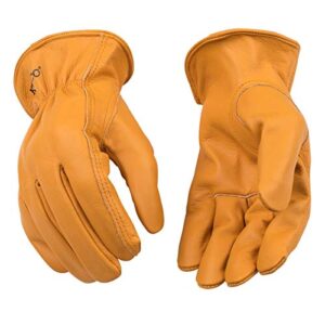 kinco - unlined buffalo leather work gloves, (81)