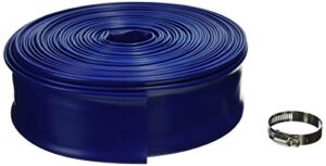 blue devil 100-foot backwash hose for pool with hose clamp, 2" w x 100' l